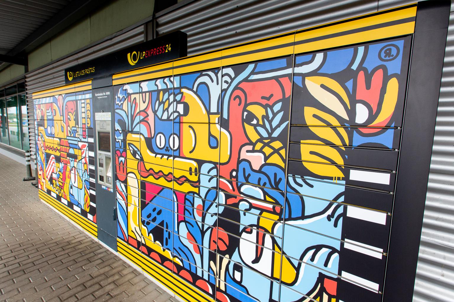 Lithuania Post reveals new illustrated parcel lockers - Parcel and ...