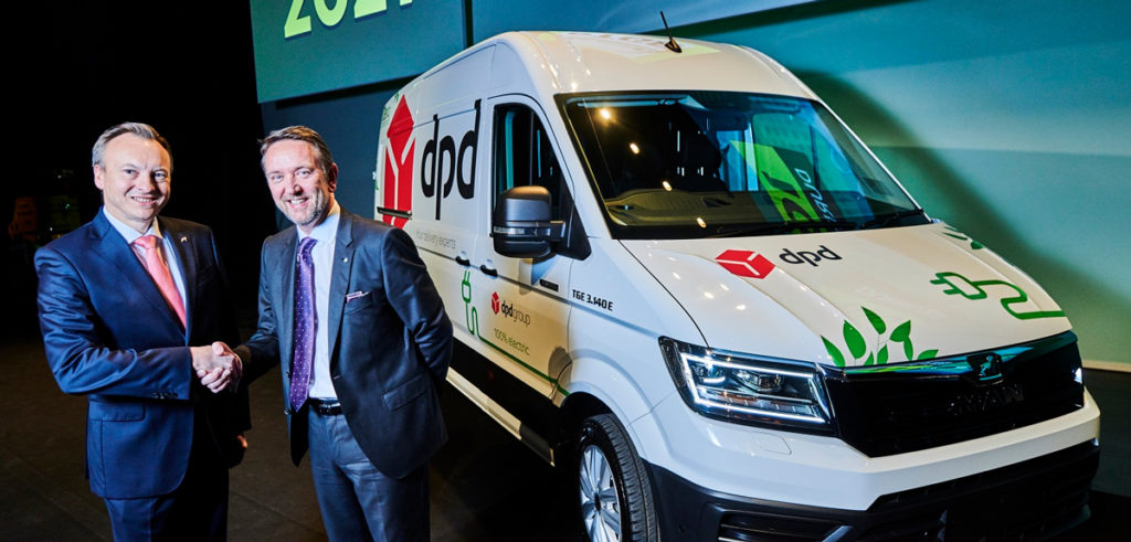 Man electric van store